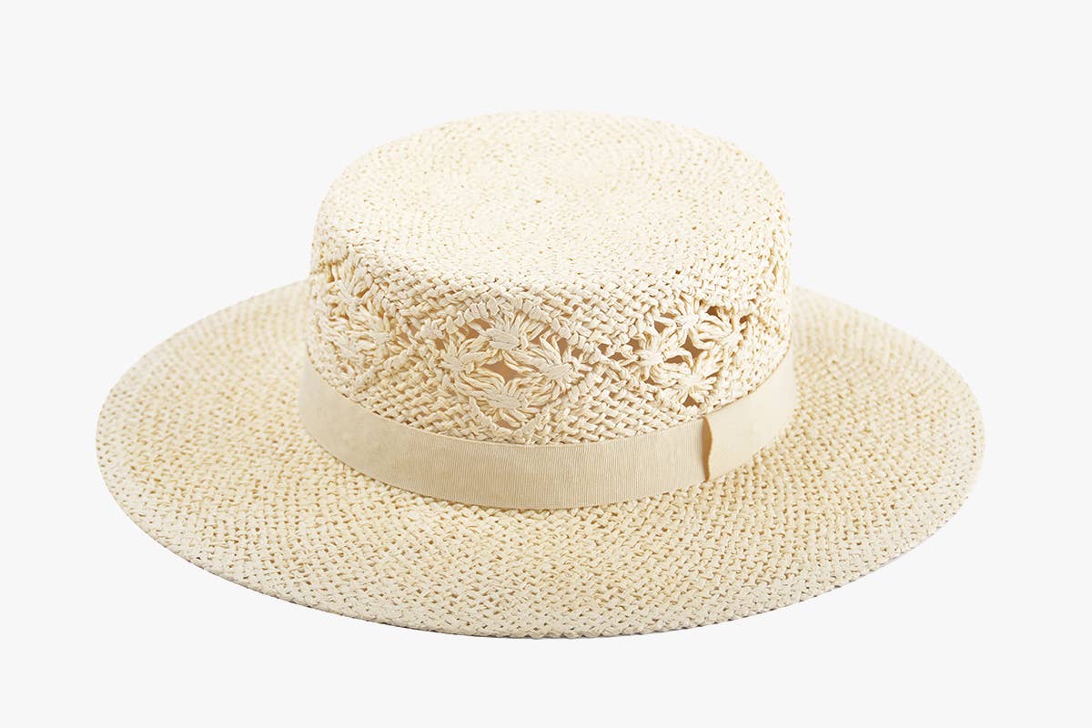 Jen & Co. - HAT2330 Auden Straw Boater Hat w/ Ribbon Trim – The Alpine ...